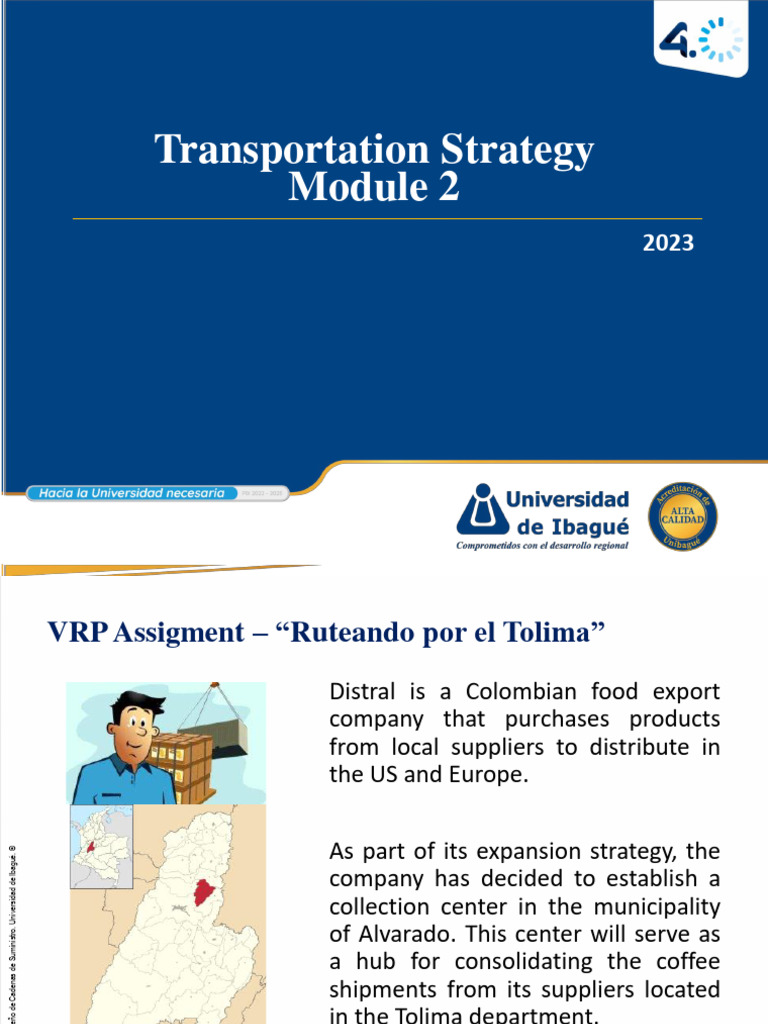 DCS - Module - 2 - Vehicle Routing Assignment | PDF DCS - Module - 2 - Vehicle Routing Assignment | PDF