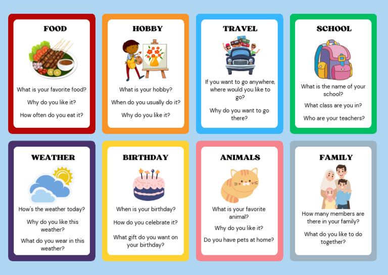 Flashcards English Conversation | PDF