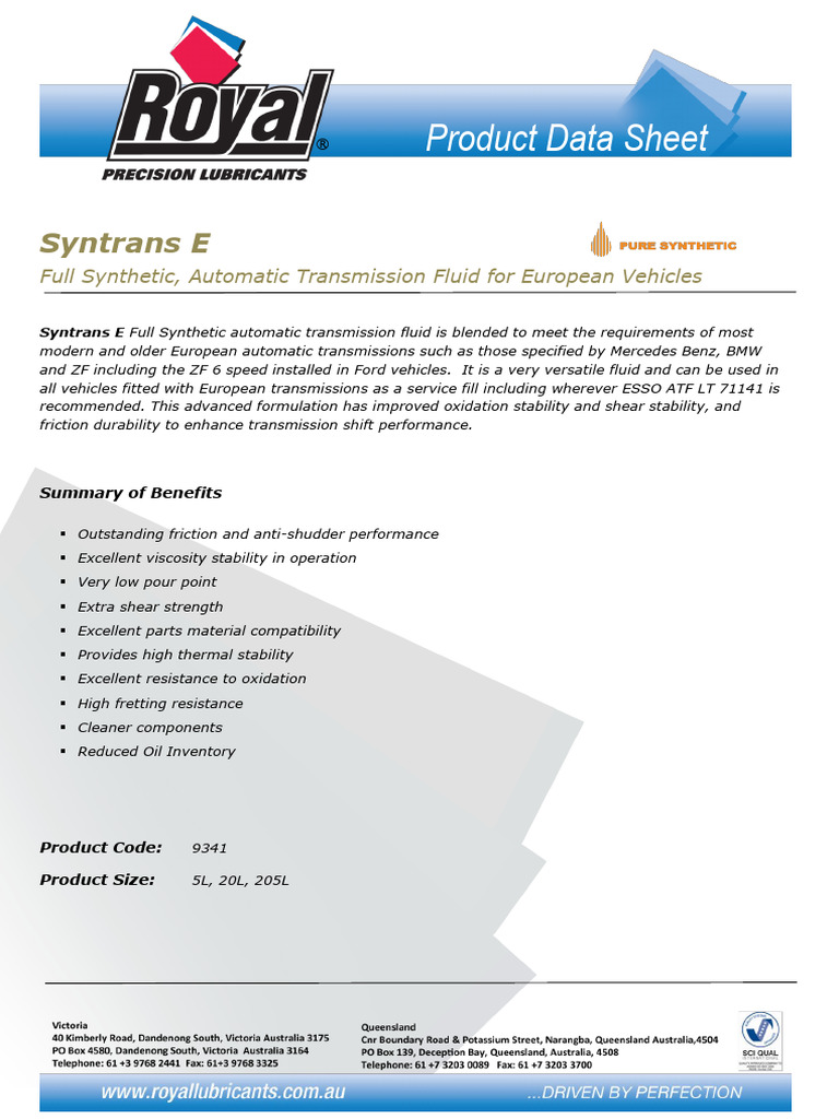 Esso LT 71141 | Download Free PDF | Viscosity | Mechanical Engineering