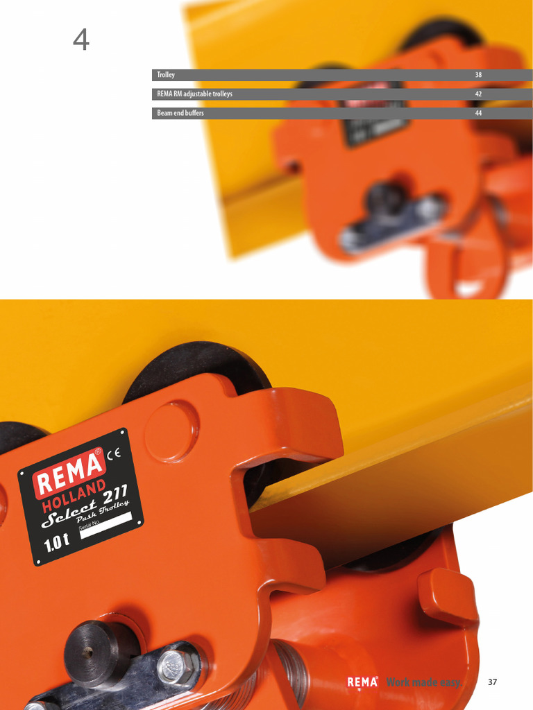 Adjustable Trolleys and Beam Buffers | PDF