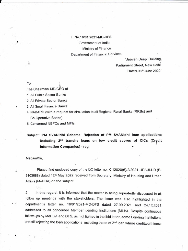 CIBIL Letter | PDF | Loans | Business