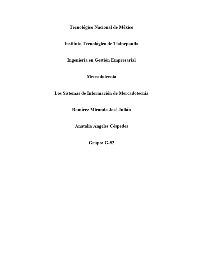 Ramirez Miranda JJ ACT 1 U 2 | PDF | Marketing | Sistema de informacion