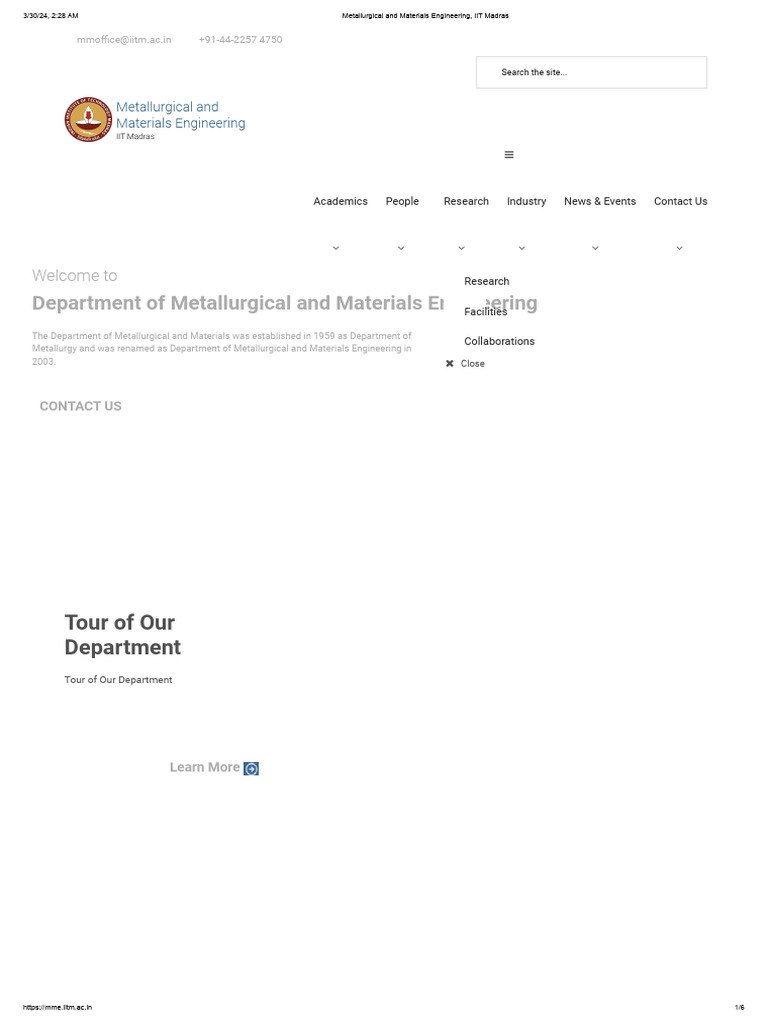 Metallurgical and Materials Engineering, IIT Madras | PDF | Metallurgy ... Metallurgical and Materials Engineering, IIT Madras | PDF | Metallurgy ...