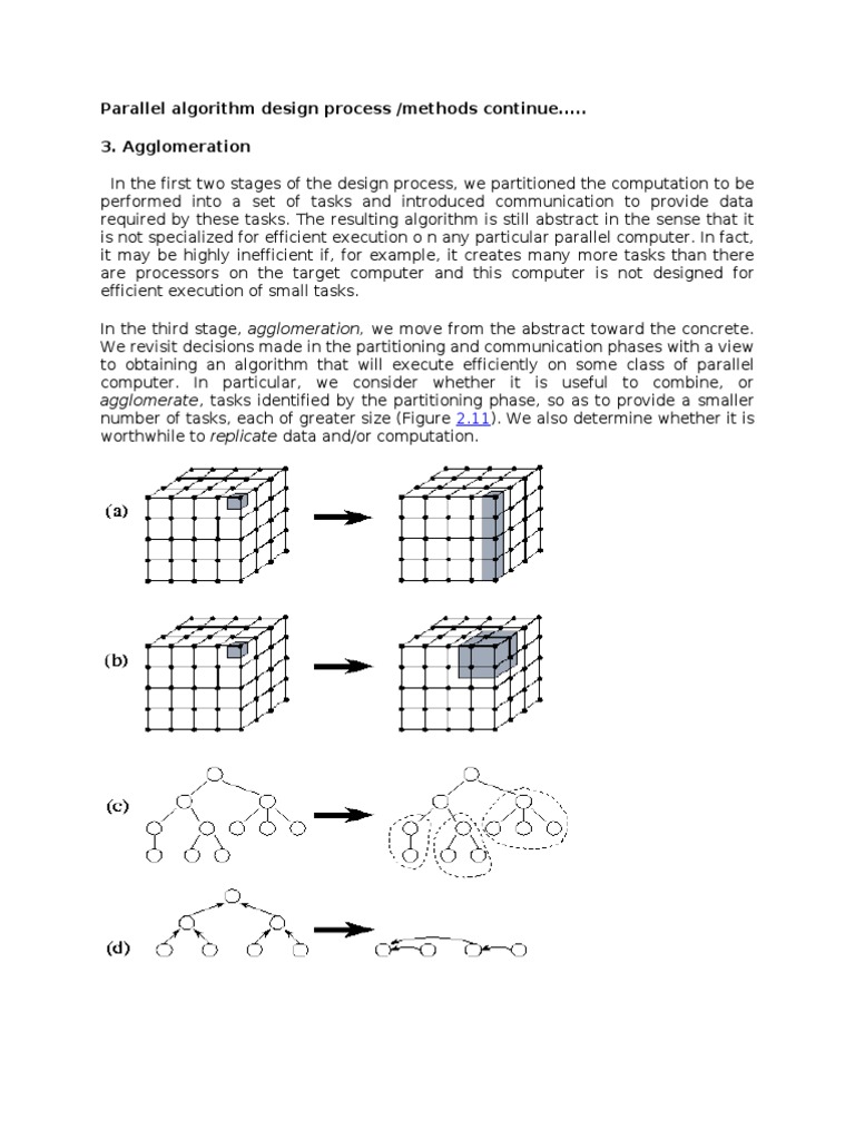 Parallel Algorithm Design Process Methods Agglomeration | PDF ...