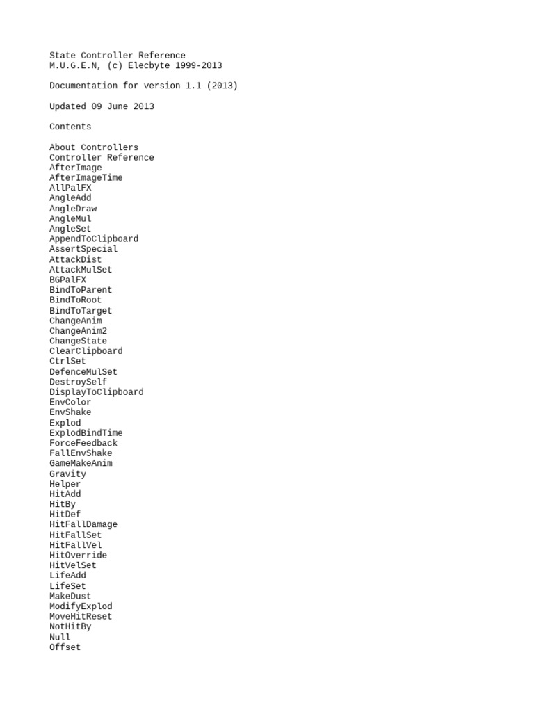 State Controller Refe2rence | PDF | Parameter (Computer Programming ...