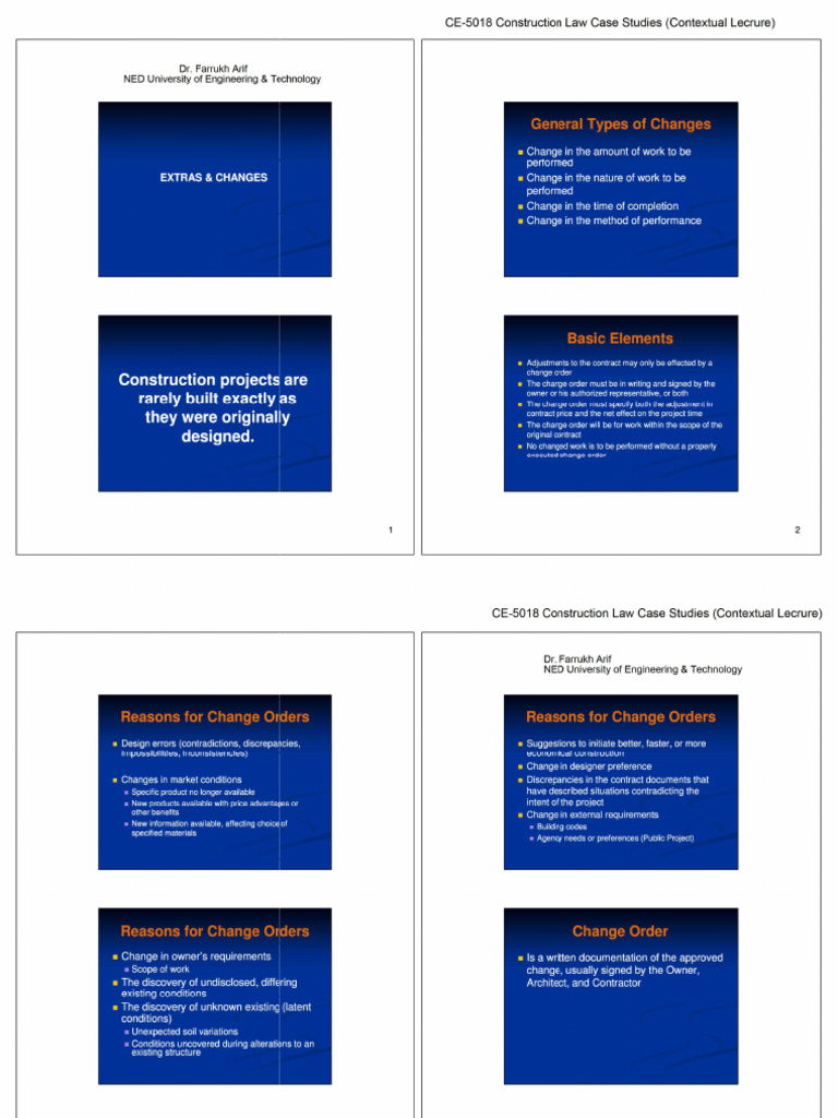 Changes - Contextual Lecture | PDF