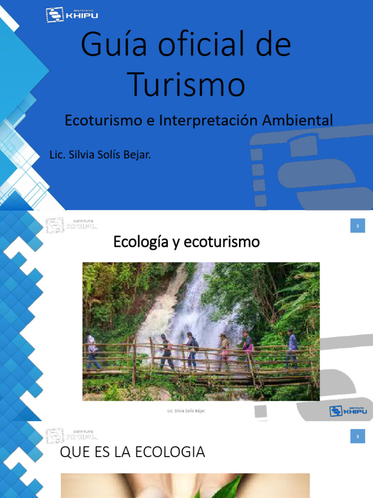 Sesion 02 Ecología y Tmo | PDF | Entorno natural | Naturaleza