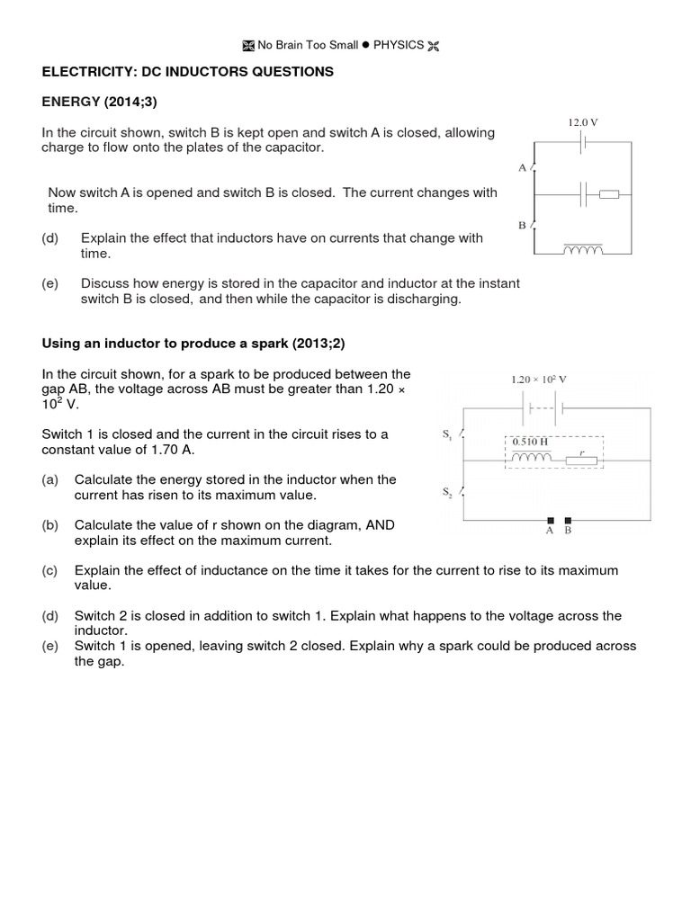 Electricity Inductors | PDF | Inductor | Inductance