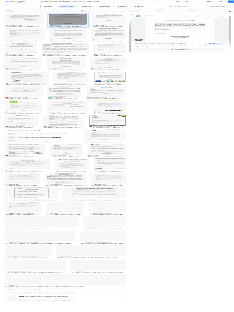 Constancia de Trabajo en Es Un Ejemplo - Búsqueda de Google | PDF | Scribd | Internet