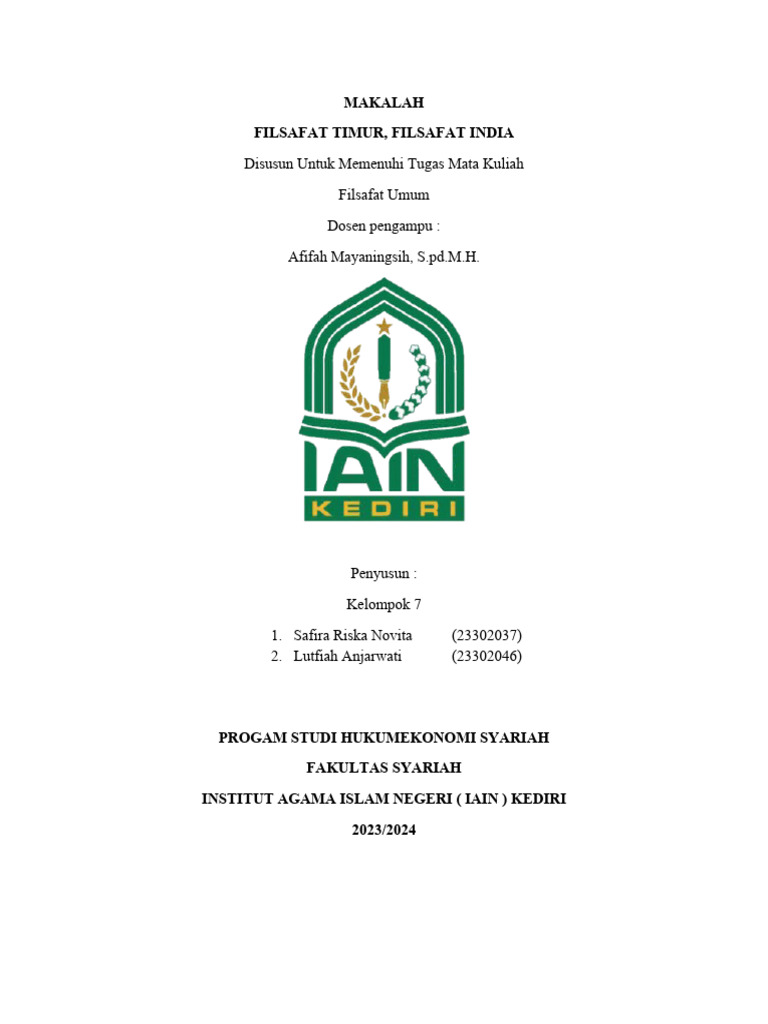 Sejarah dan Tokoh Filsafat India | PDF