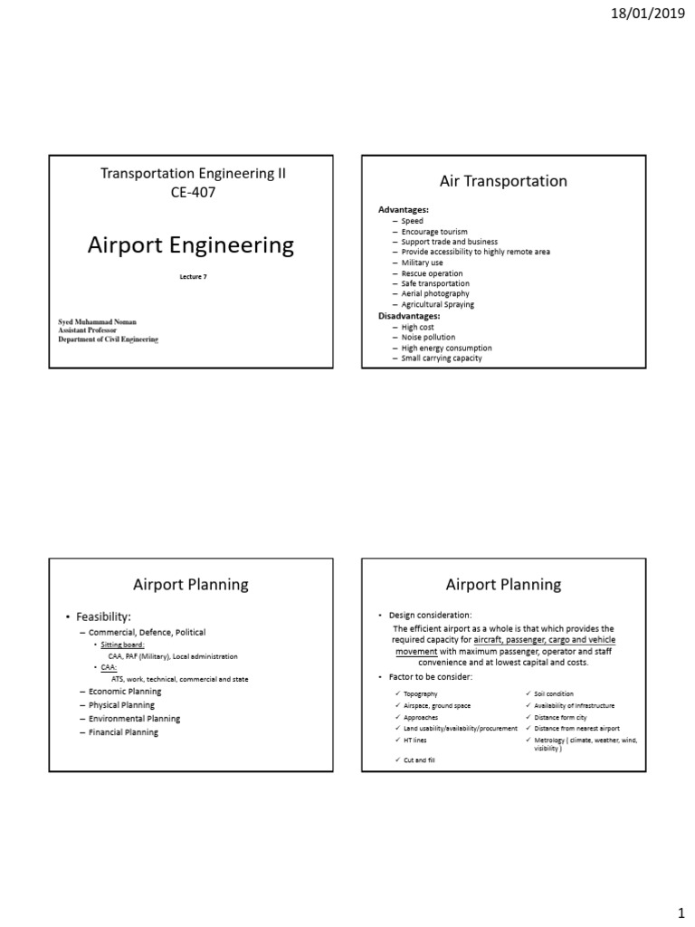 Transportation Engineering II (Lec - 7) | PDF | Instrument Flight Rules ...