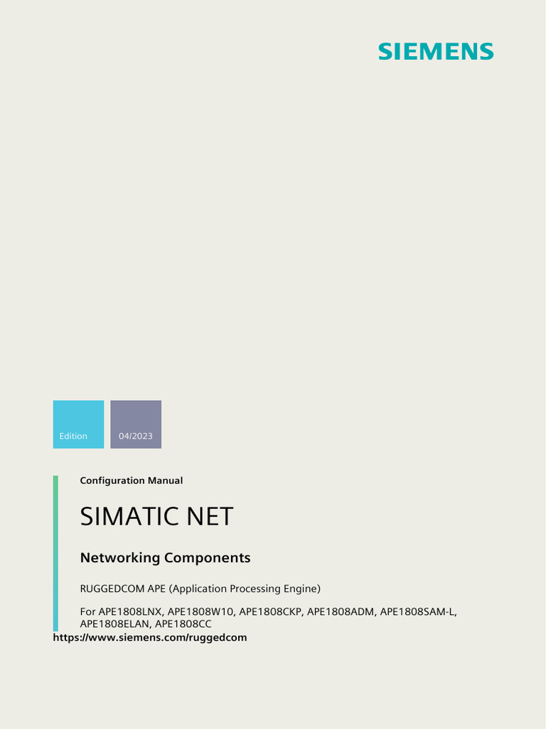 C79000-G8976-1415 APE APE1808 ConfigurationManual | PDF | Computer ...