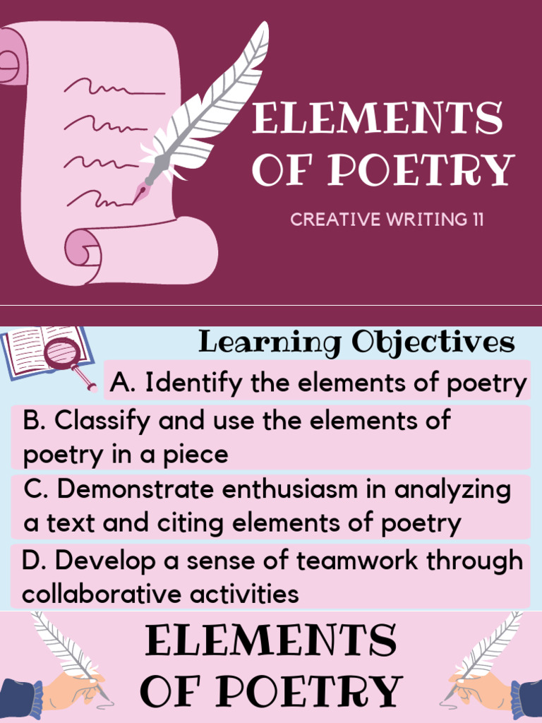 Elements of Poetry | PDF | Metre (Poetry) | Poetic Rhythm