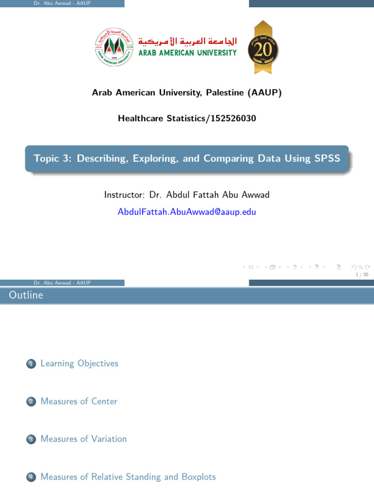 Lecture 3 | PDF | Mode (Statistics) | Mean