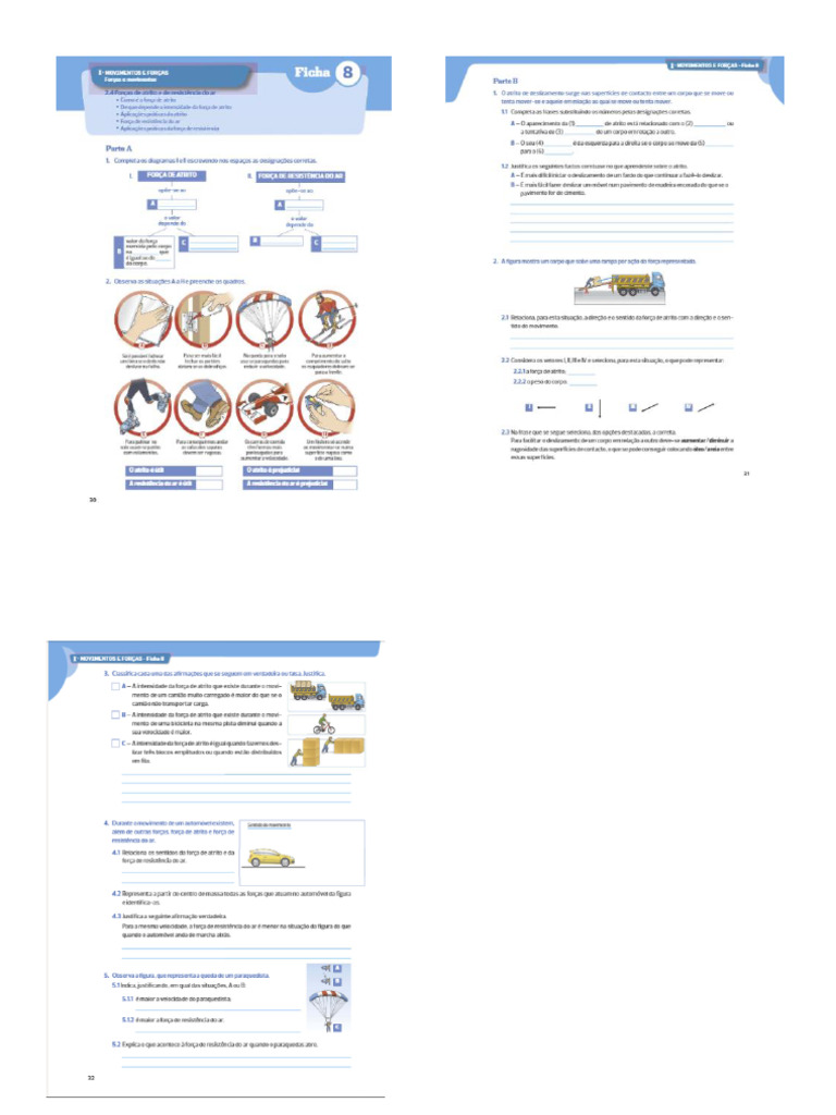 Ficha 8 Caderno Da Atividades | PDF