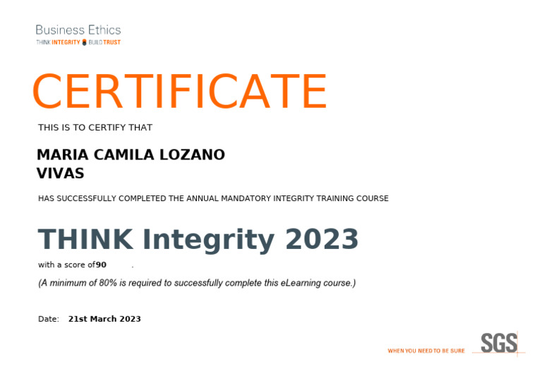 CL Ms Certificate | PDF