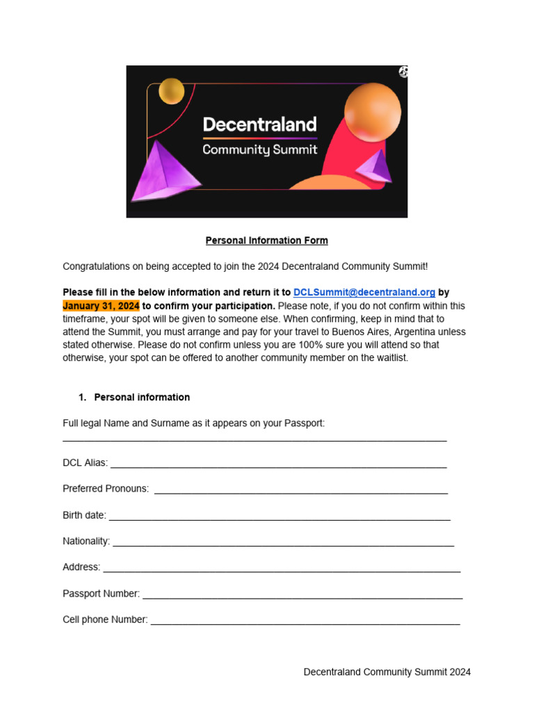 DCL CS - Personal Information - JAN31 | PDF | Indemnity | Insurance