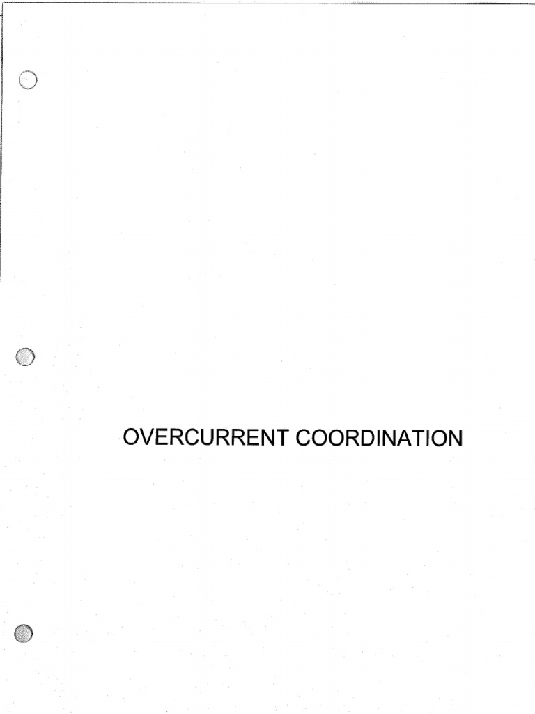 5 - Overcurrent Coordination | PDF