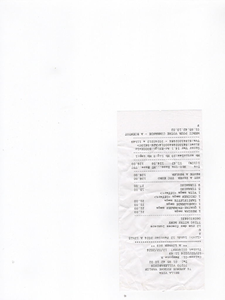 Facture Restauration 2 | PDF