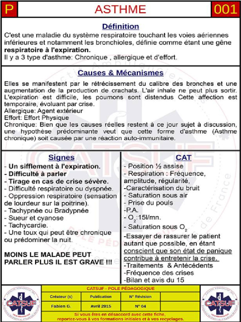 Fiches Pathologie | PDF