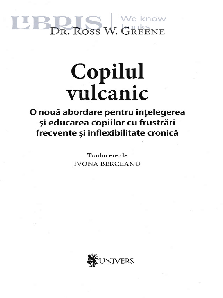 Copilul Vulcanic - Ross W. Greene | PDF