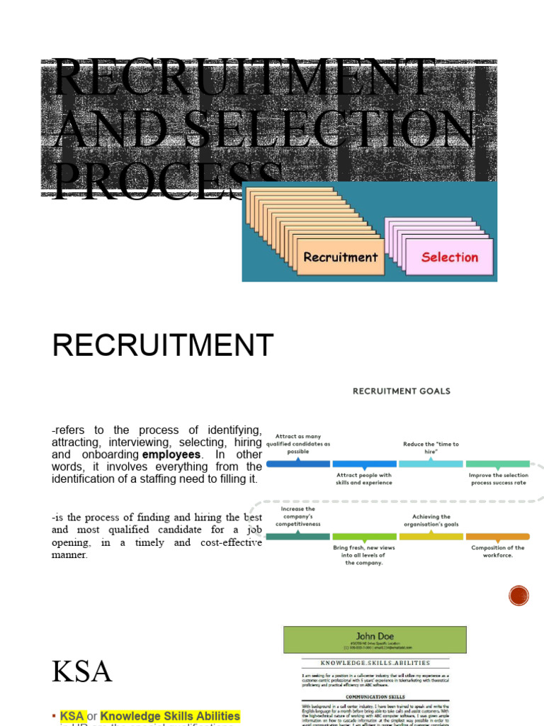 Recruitment and Selection Process | PDF | Recruitment | Human Resources