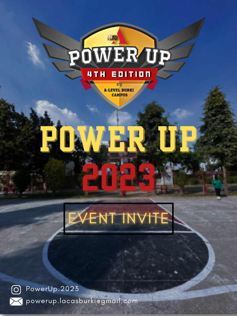 Power Up '23 Event Invite | PDF | Sports Rules And Regulations | Ball Games