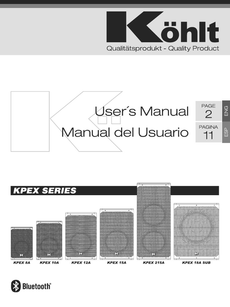 (KPEX SERIES - KOHLT) User Manual ENG - SPA | PDF