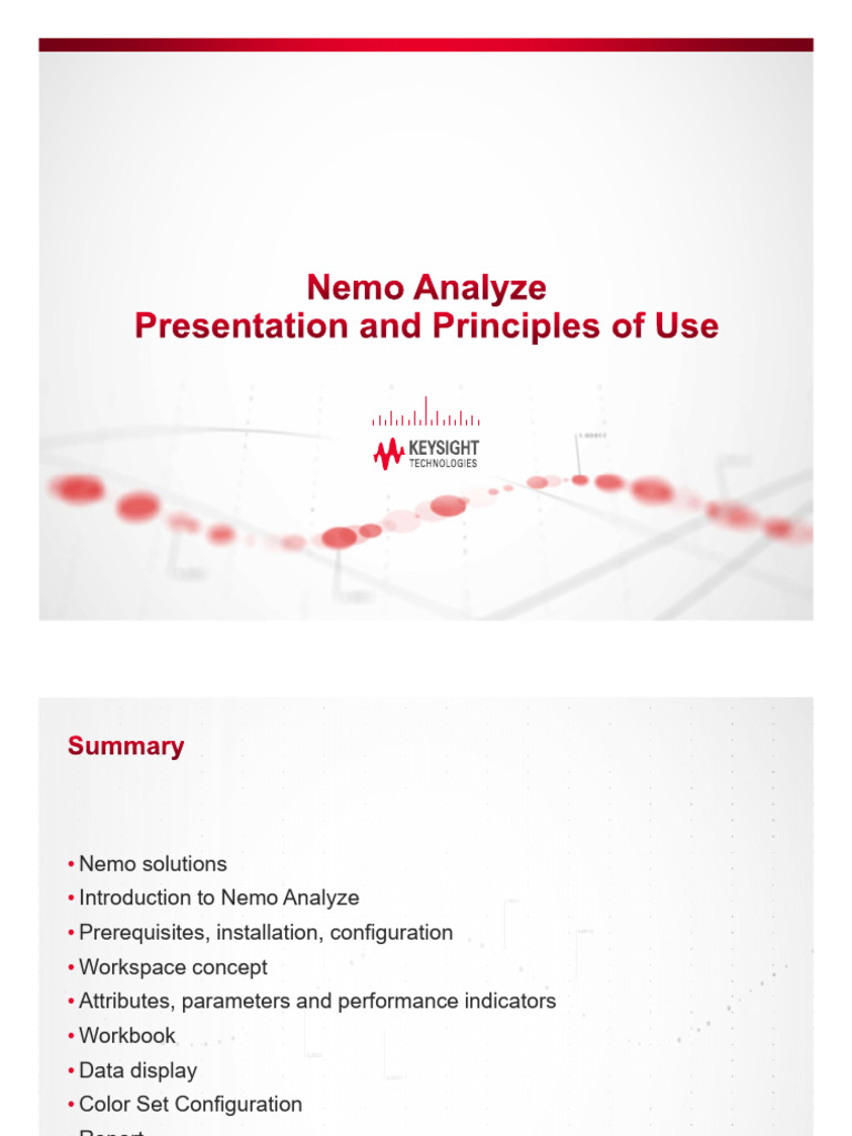 Nemo Analyze Training Slides | Download Free PDF | Computer File | Microsoft Windows