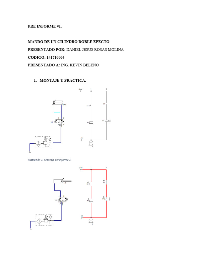 Control de Cilindro Doble Efecto | PDF