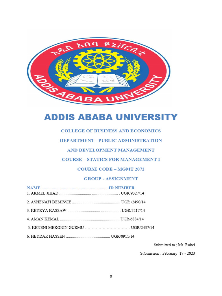 Statistics Group Assignment | PDF | Mode (Statistics)
