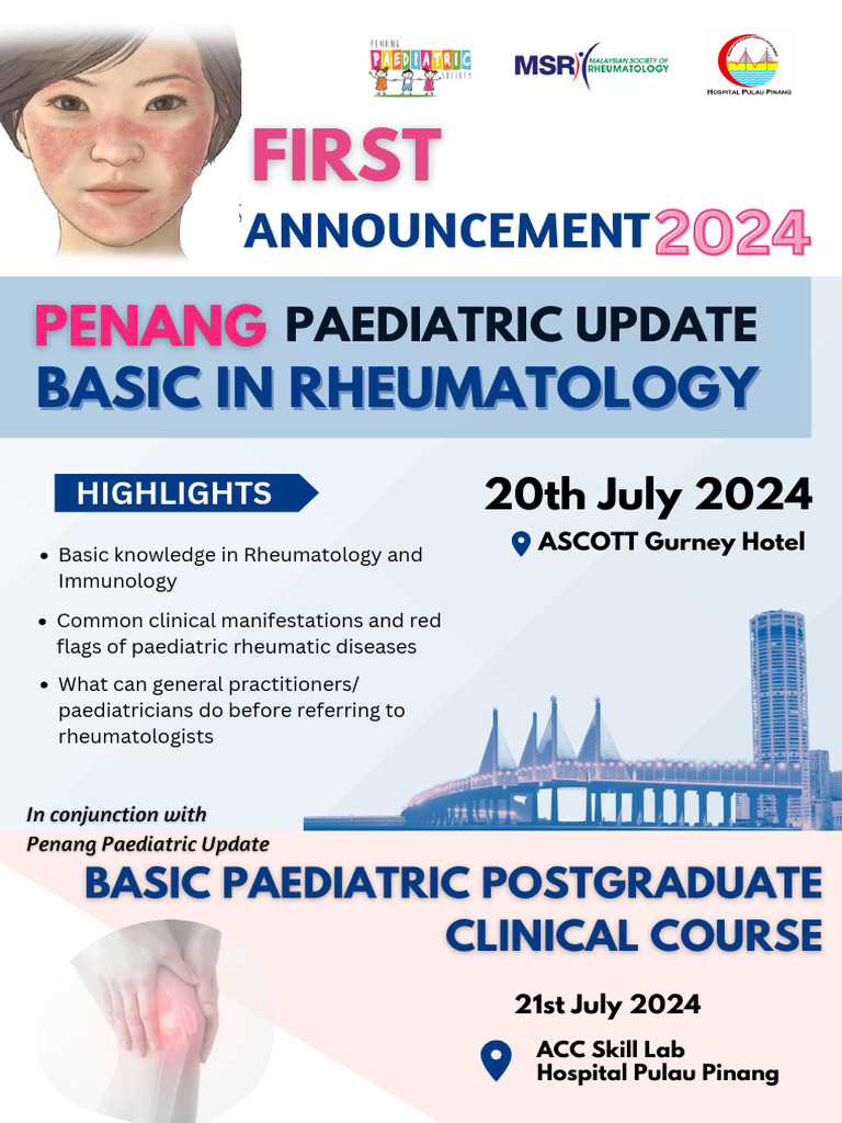 1st Announcement Poster - Practical Paeds Update | PDF | Rheumatology | Pediatrics