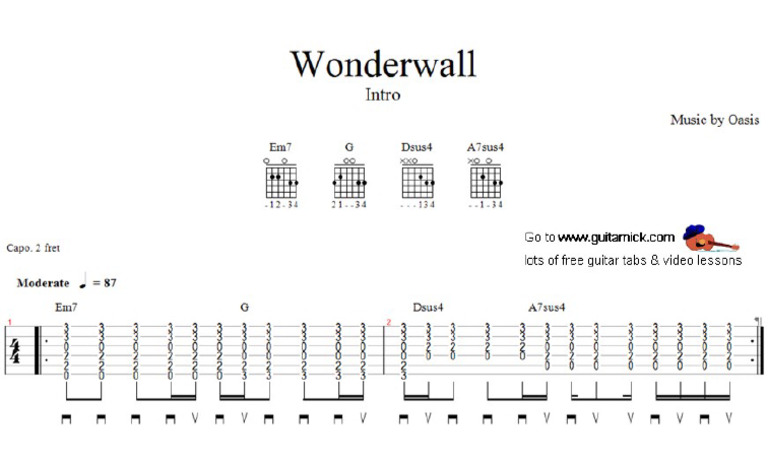 Wonderwall Pdf