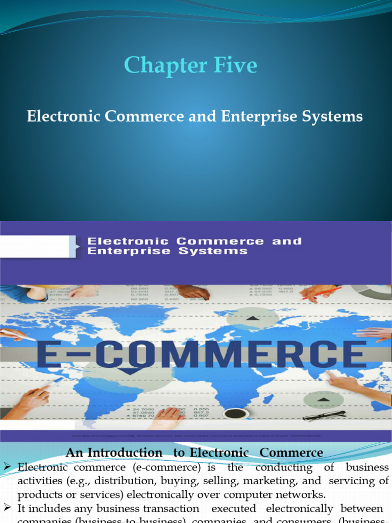 Chapter Five E-COMMERCE | PDF | E Commerce | Economies