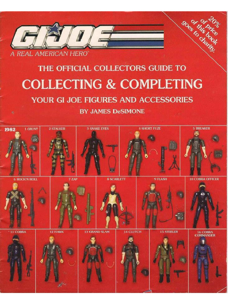 Gi Joe The Official Collectors Guide by James DeSimone V1 1982 1992 | PDF