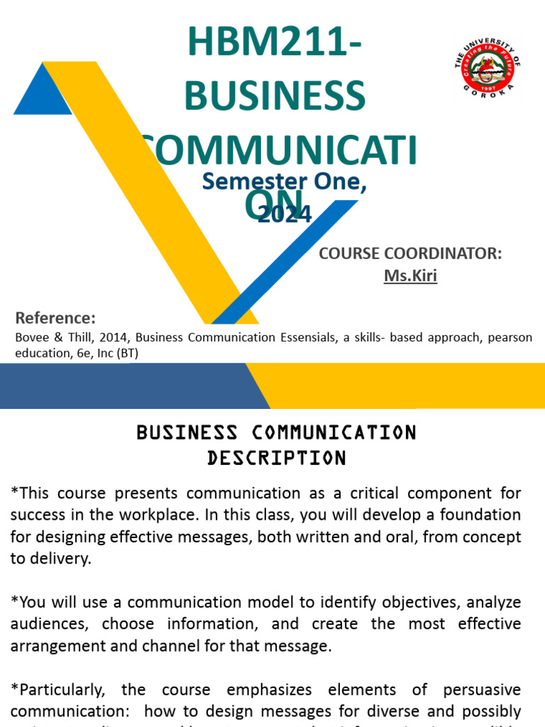 Intro - HBM 211 | PDF | Communication | Information