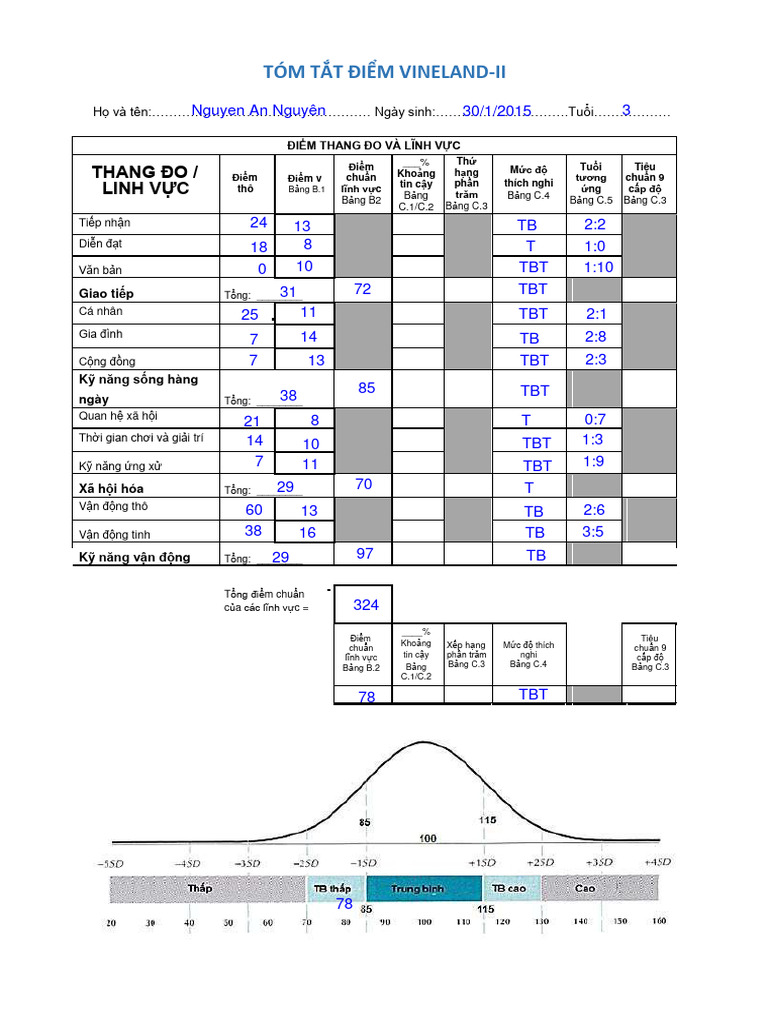 Mau Tra Ket Qua Vineland-II - An Nguyen | PDF