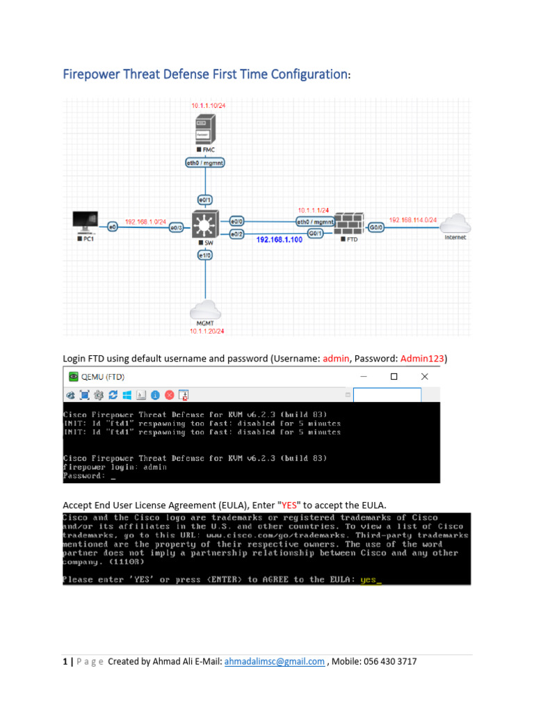 24-FTD First Time Configuration | PDF