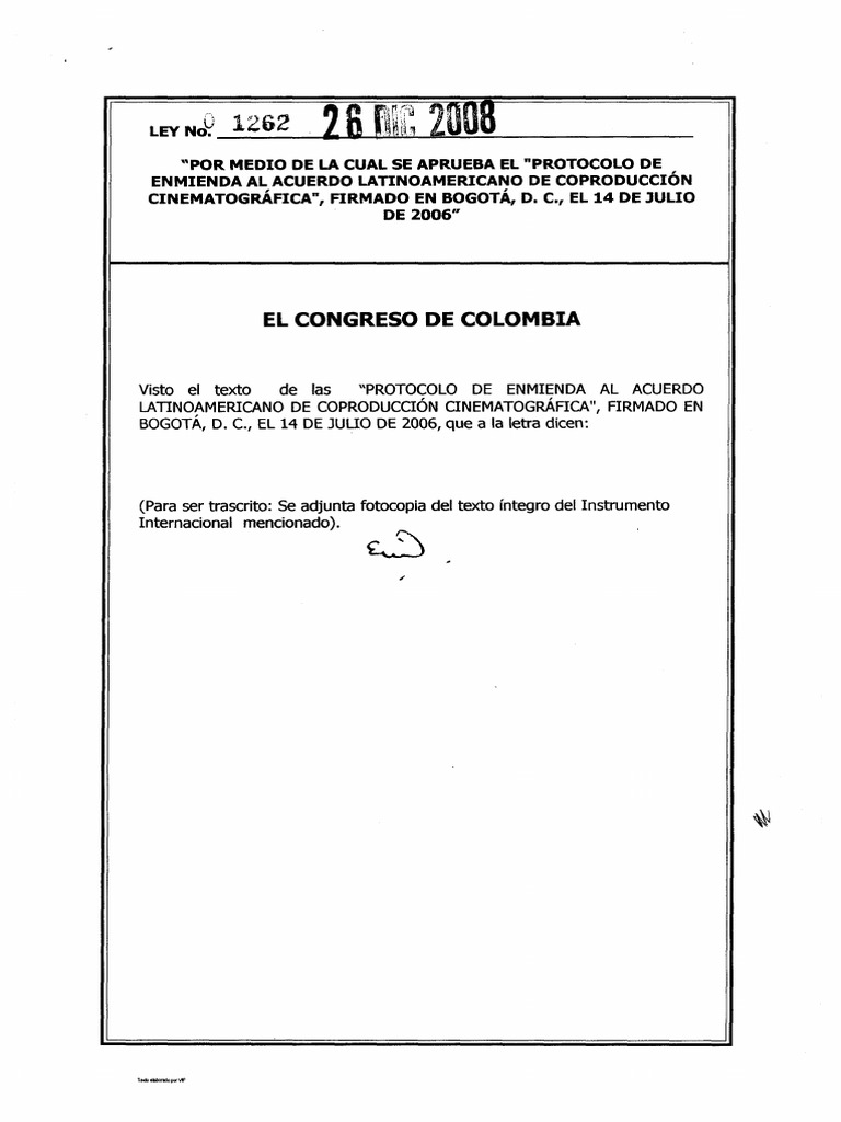 Ley 1262 de 2008 | PDF | Gobierno
