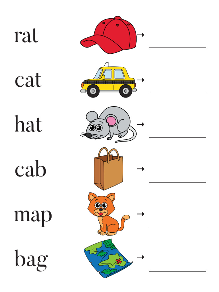 CVC Worksheets For Kindergarteners | PDF