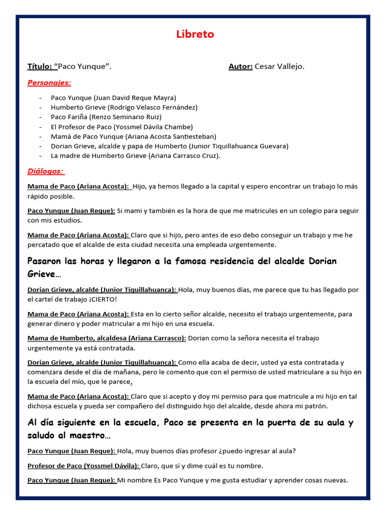 Libreto | PDF