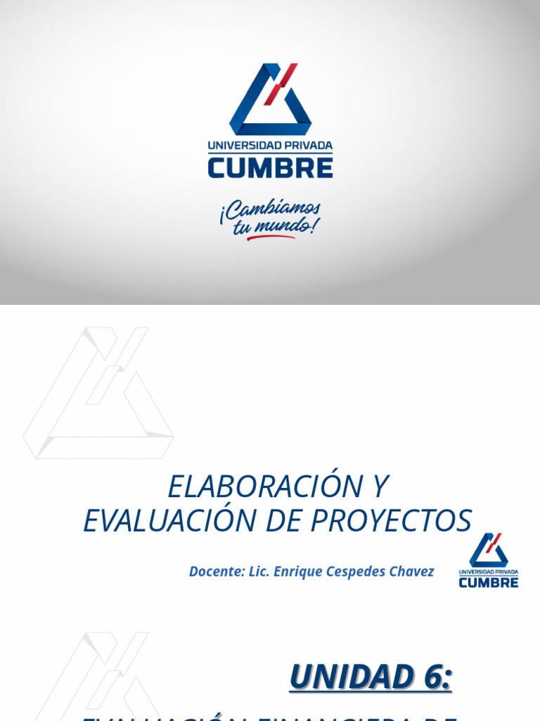 Unidad 6 - Evaluacion Financiera Del Proyecto 2da. Clase - 25.03.2024 | PDF | Flujo de caja ...