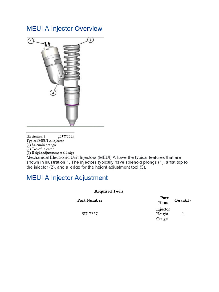 Adjust Injector | PDF | Fuel Injection | Piston