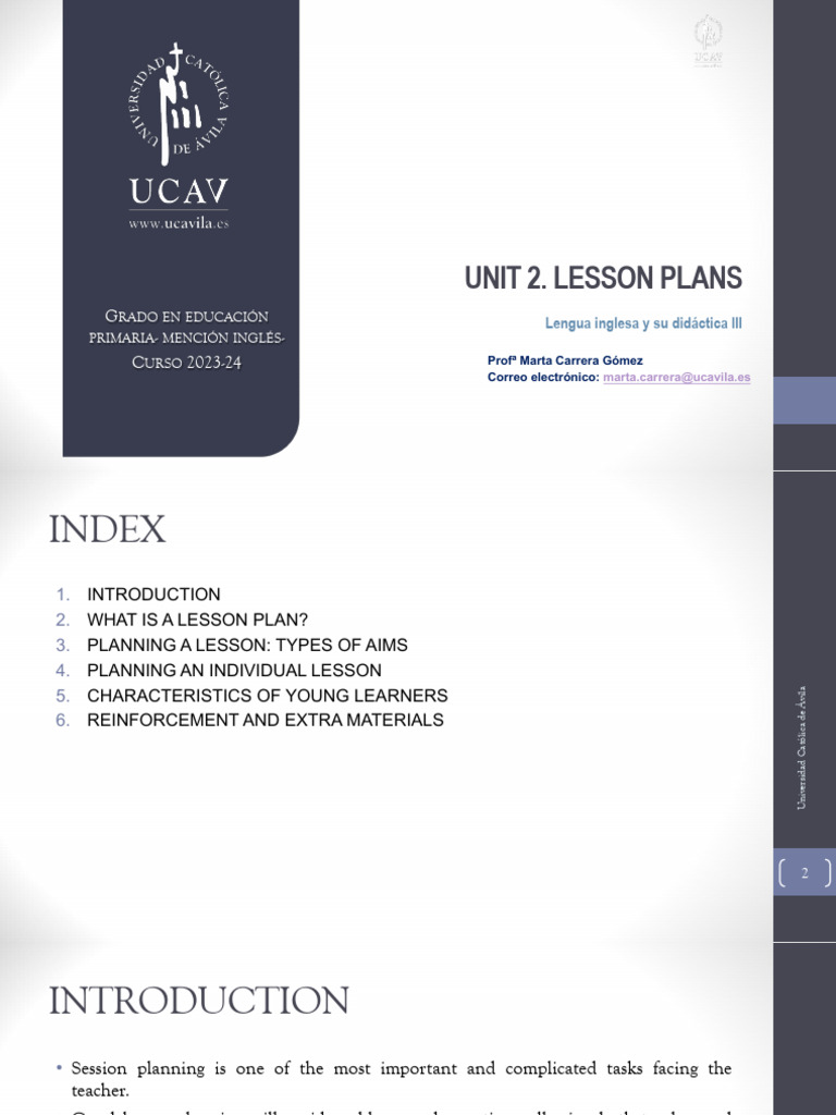 Unit 2. Lesson Plan Lengua Inglesa III | Download Free PDF | Lesson ...