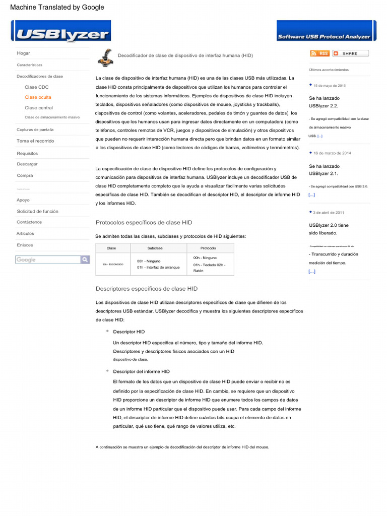 Human Interface Device Class Decoder - HID Descriptor, HID Report, HID Request Visualizer | PDF ...