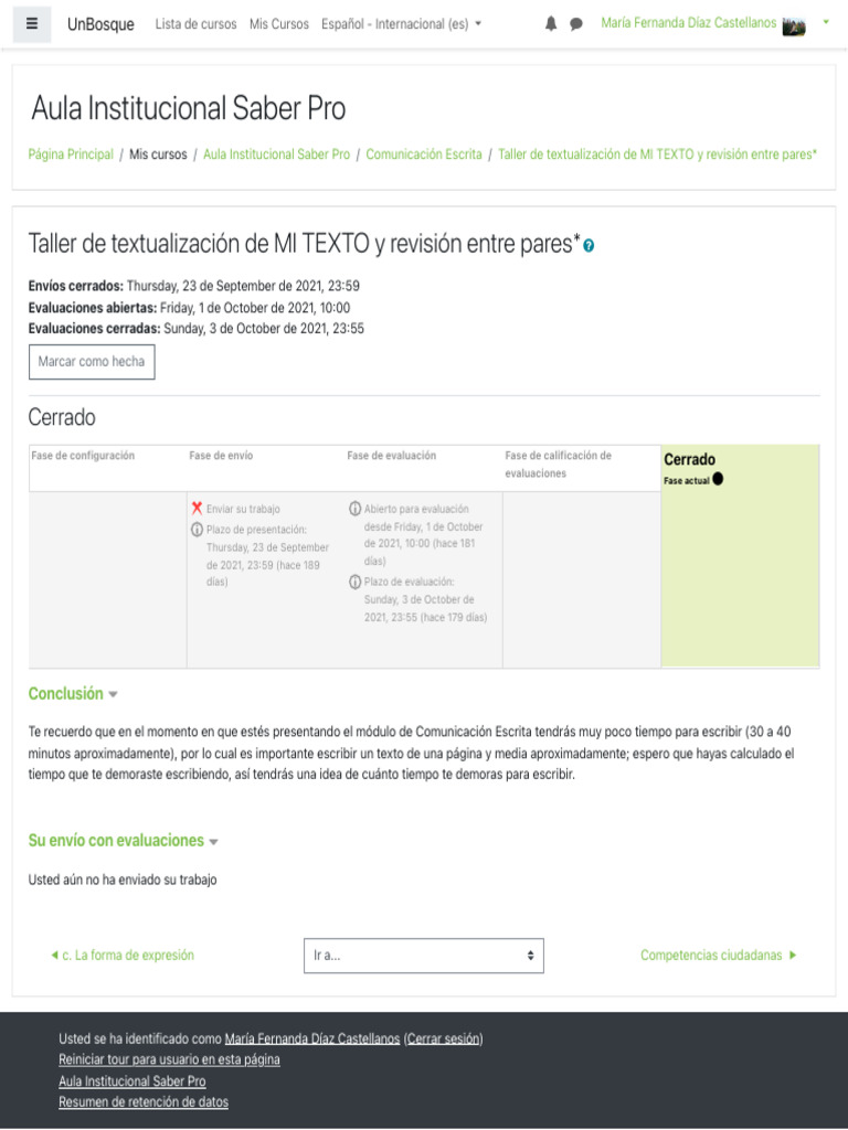 Taller de Textualización de MI TEXTO y Revisión Entre Pares (Cerrado) | PDF