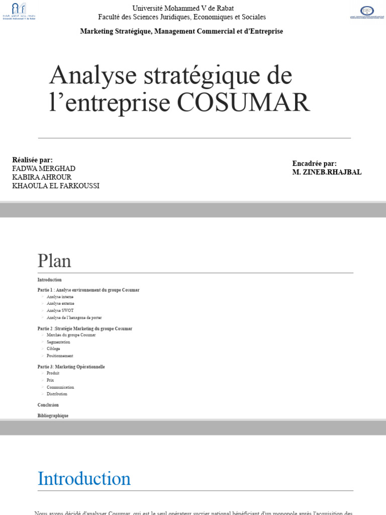 Groupe Cosumar | PDF | Sucre | Régime et nutrition