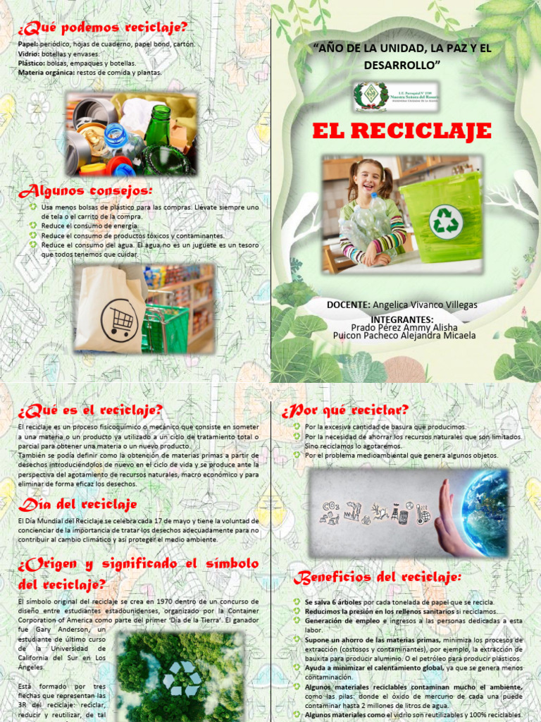RECICLAJE | PDF | Reciclaje | Residuos