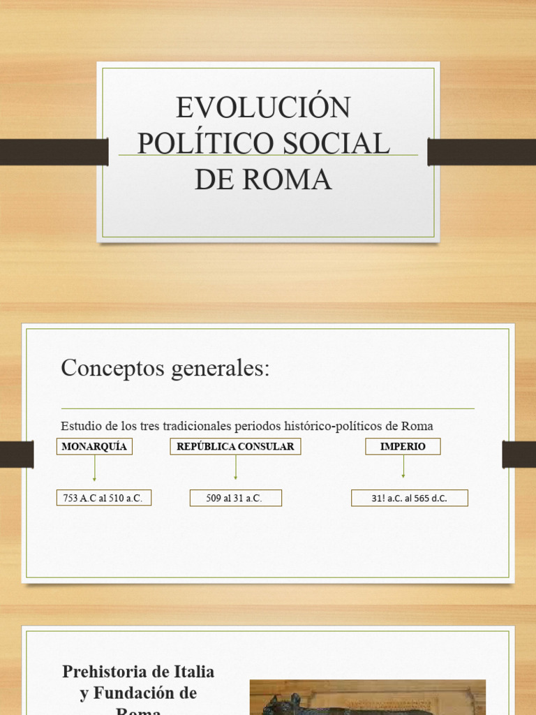 Evolución Político Social de Roma | Descargar gratis PDF | Roma antigua ...