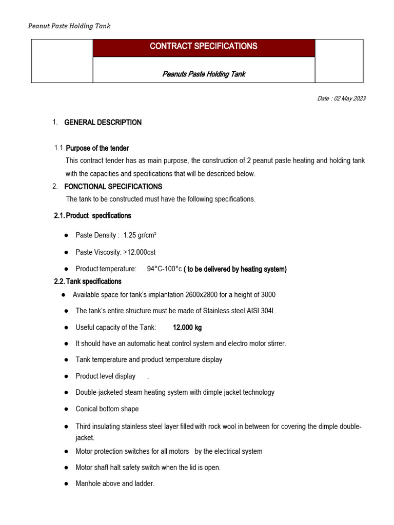 CDC ST23 003 Tank de Sterelisation | PDF | Pump | Pipe (Fluid Conveyance)